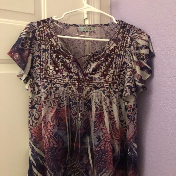 Unity World Wear | Tops | Unity World Wear Purple Womens Blouse | Poshmark